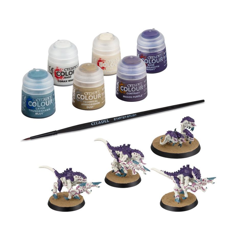 Tyranids: Termagants and Ripper Swarm + Paints Set – Crafts N' Things ...