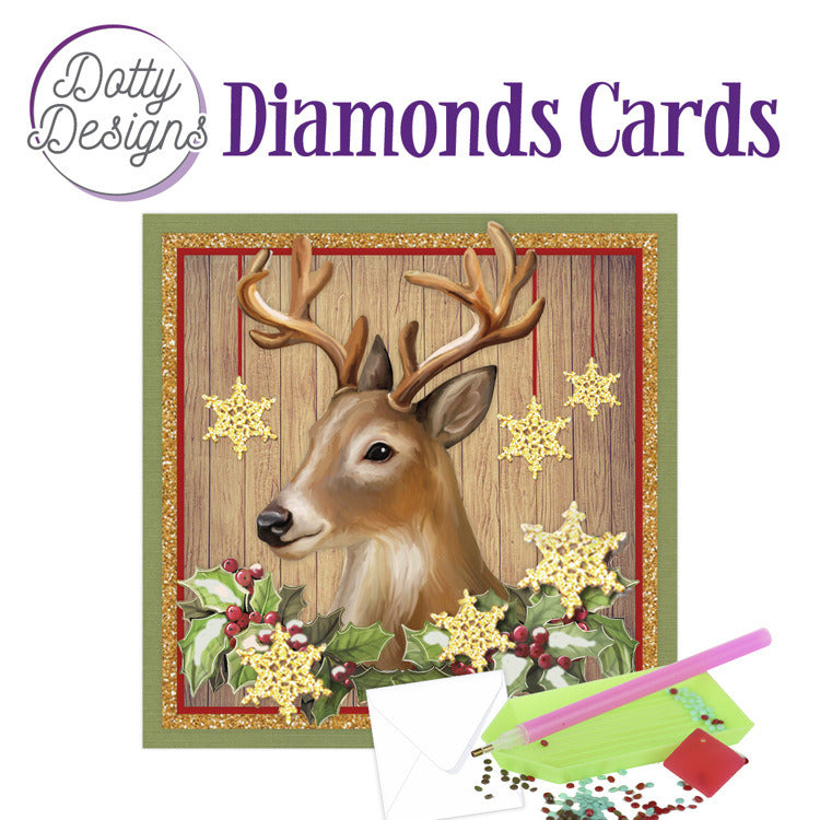 Dotty Designs Diamond Card Kit, Deer – Crafts N' Things Hobbies & Games