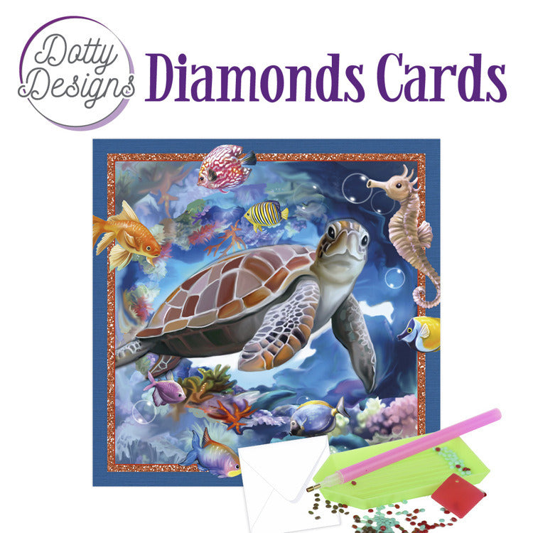 Dotty Designs Diamond Card Kit, Sea Turtle – Crafts N' Things Hobbies ...