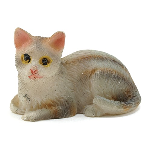 Miniature - Sitting Tabby Cat – Crafts N' Things Hobbies & Games