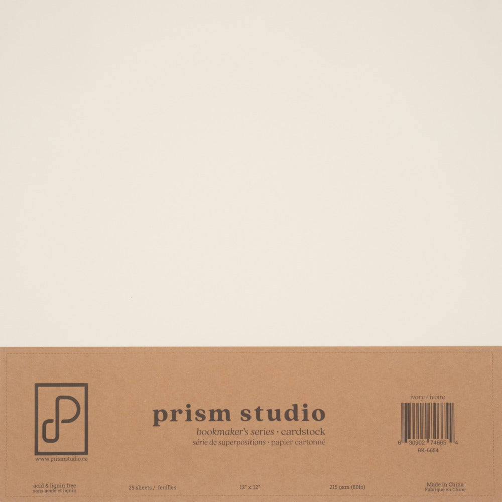 12X12 Bookmaker's Cardstock, 80lb - Ivory (25 Sheets) – Crafts N ...