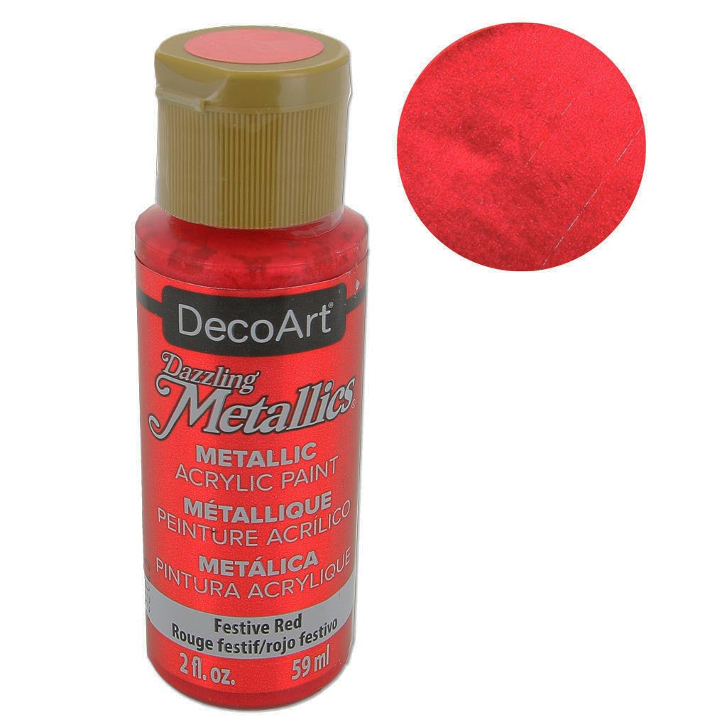 Americana Dazzling Metallic Festive Red – Crafts N' Things Hobbies & Games