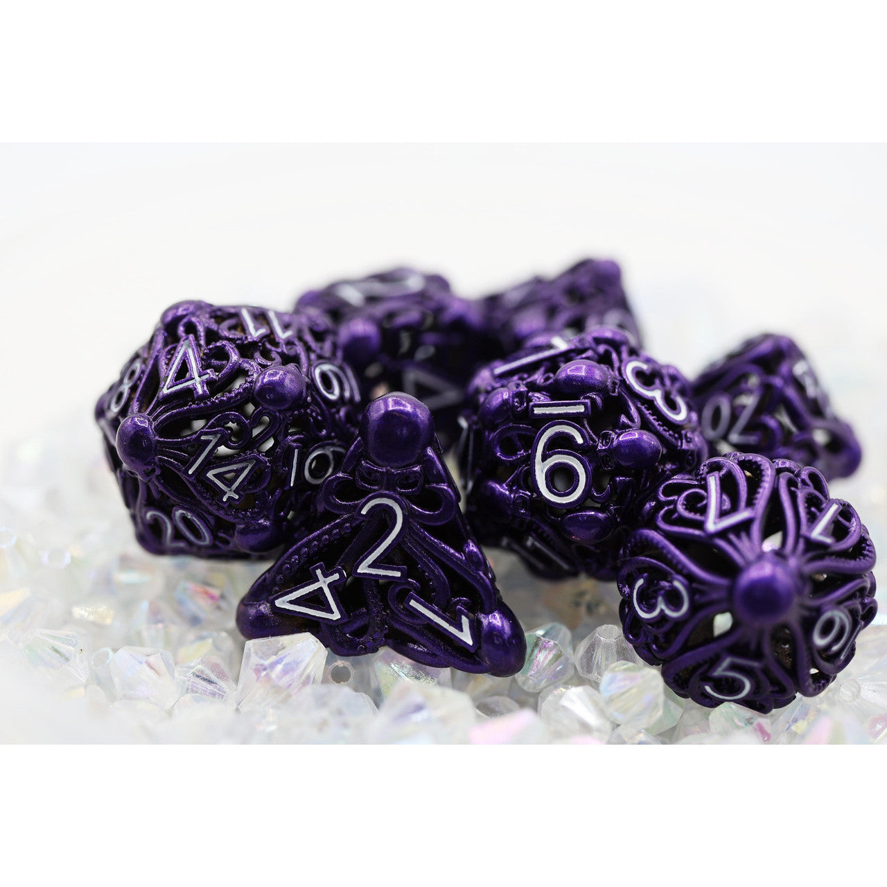 Mind Eater Hollow Purple RPG Metal Dice Set – Crafts N' Things Hobbies ...