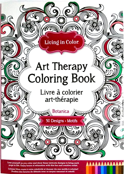 Living In Color Art Therapy Coloring Book-Botanica – Crafts N' Things ...