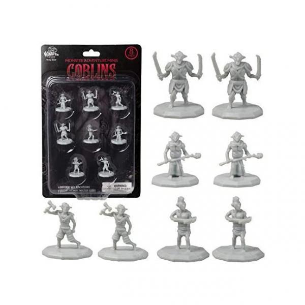 MONSTER MINIATURE FIGURE SET UNPAINTED GOBLINS 8pk – Crafts N' Things ...