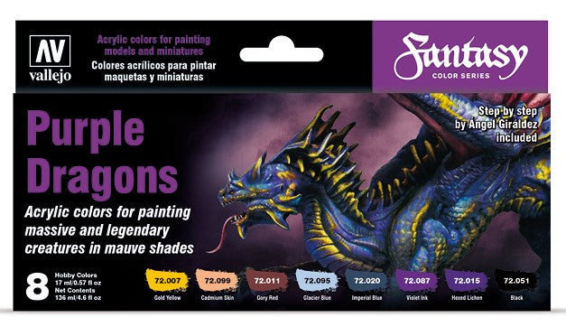 Vallejo Paint Set: 72.305 Purple Dragons – Crafts N' Things Hobbies & Games