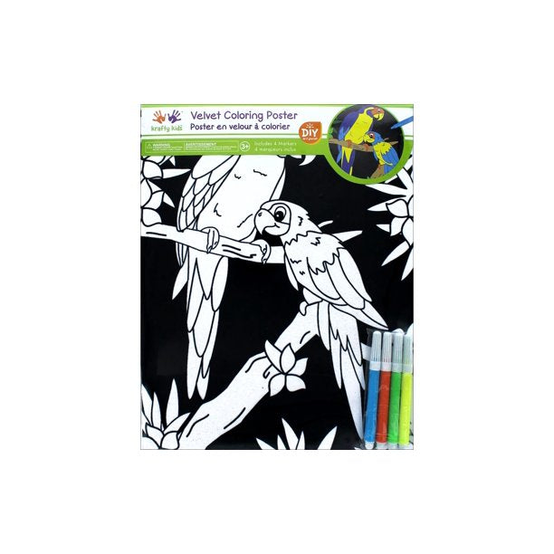 Velvet Coloring Poster – Crafts N' Things Hobbies & Games